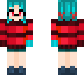red sole splatoon coroika | Minecraft Skin