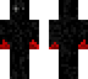 Black Scary Entity (With Blood!) | Minecraft Skin
