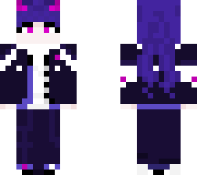 raiden mei herrscher of thunder drip | Minecraft Skin