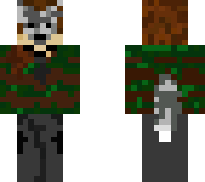 therian (wolf ) girl | Minecraft Skin