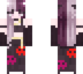 toxic pink and red | Minecraft Skin