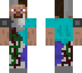 **Half-Robotic Steve** | Minecraft Skin