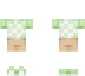 Checkered Vest OB 1.3 Green | Minecraft Skin