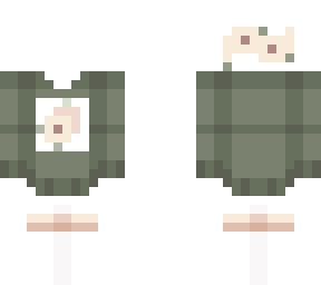 Flower Sweater Base (Green version) | Minecraft Skin