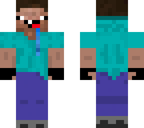 Steve Noob with headphones | Minecraft Skin