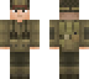 WW2 | U.S. Army, Infantry Soldier (Var.1) | Minecraft Skin