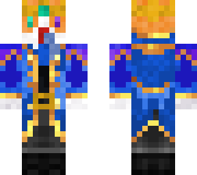 Blue King Corgi | Minecraft Skin