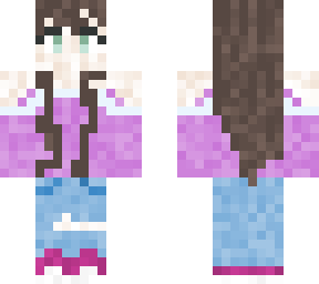 puple hoodie | Minecraft Skin