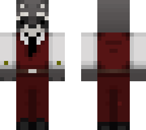 Raccon in a marron suit | Minecraft Skin