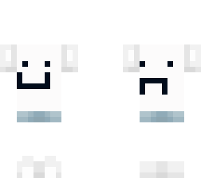 Smiley face and sad face | Minecraft Skin