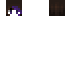 Female HB - Short Brown w/ Purple Bangs | Minecraft Skin