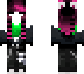 Off The Shoulder Jacket Scene Girl | Minecraft Skin