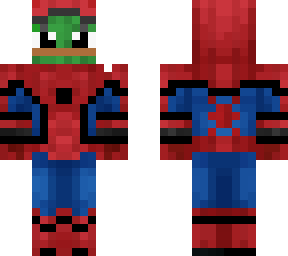 pepe spiderman | Minecraft Skin