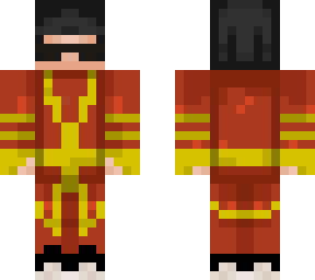 Fire Bender Emerald | Minecraft Skin