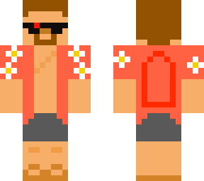 Aagent on Vacation | Minecraft Skin