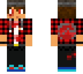 Ruby Creeper Young Beat Up | Minecraft Skin