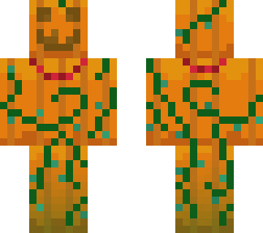 The Pumpkinman v2 - Vines (cape string) | Minecraft Skin