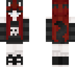 emo skin with red hair | Minecraft Skin