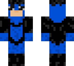 Invincible - Black and blue suit | Minecraft Skin