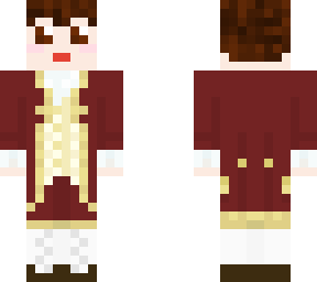 Red Rococo Prince Charming | Minecraft Skin