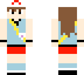 Pokemon Trainer Green/Leaf | Minecraft Skin