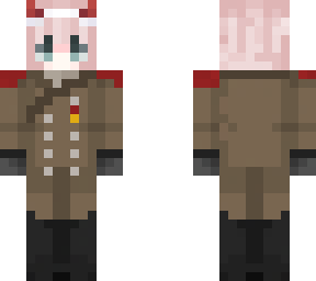 zero two army | Minecraft Skin