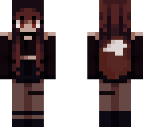 Red husky girl | Minecraft Skin