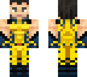 Wolverine DEADPOOL & WOLVERINE (sleeveless) | Minecraft Skin