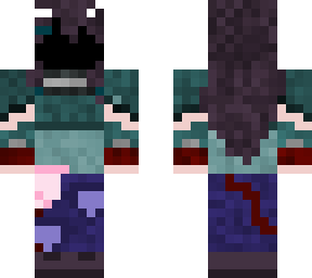 A Demon Girl with a Void Mask On | Minecraft Skin