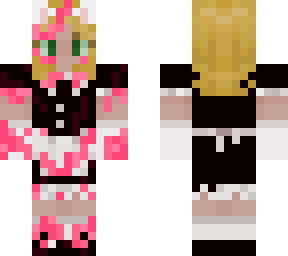 pink maid | Minecraft Skins