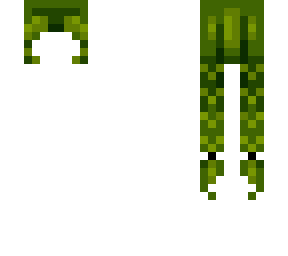 Two Thick Braids HB Moss | Minecraft Skin