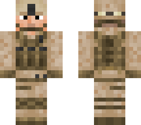 U.S. Marine Corps - Desert MARPAT (Camo) - Var.2 | Minecraft Skin
