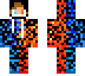 fire and water | Minecraft Skins