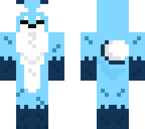 Blue Kemono fox | Minecraft Skin