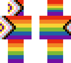Progress Pride Flag | Minecraft Skin