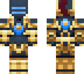 Auric Tesla armor T | Minecraft Skin