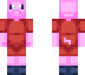 Cursed peppa pig hive style skin (for practise) (: | Minecraft Skin