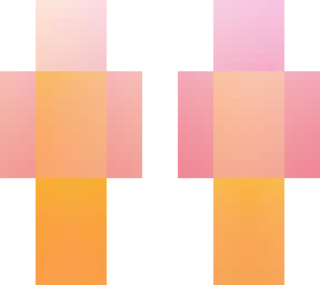 Orange & pink gradient | Minecraft Skin