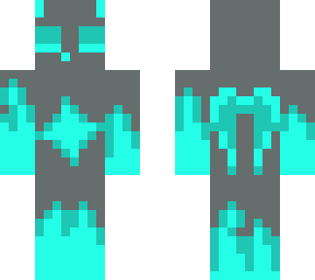 Slimy blue warden colors | Minecraft Skin