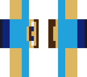 Steve inverted in bare Bones mod | Minecraft Skin