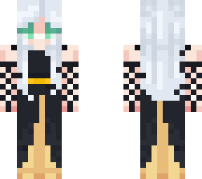 Aubrey Omori White Hair Witch Costume | Minecraft Skin