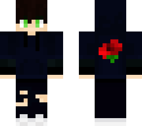 Grimlyflowers Poppy Hoodie Skin | Minecraft Skin