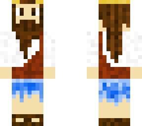 Jesus With Denim Shorts | Minecraft Skin