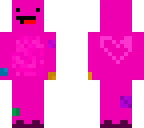pink derpy monster plushie | Minecraft Skin