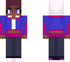 Bi***ual Pride Girl | Manyadraws | Minecraft Skin