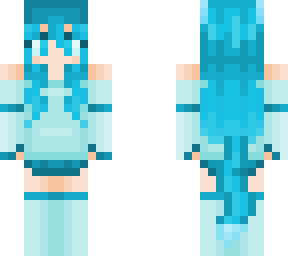 Ice wolf girl | Minecraft Skin