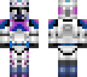 Trans Pride Clone Trooper | Minecraft Skin