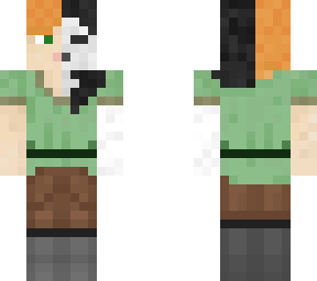 Alex half skeleton | Minecraft Skin