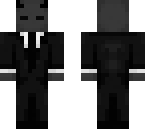 Black Horn Suit Demon | Minecraft Skin