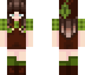 acorn cap with longer hair | Minecraft Skin